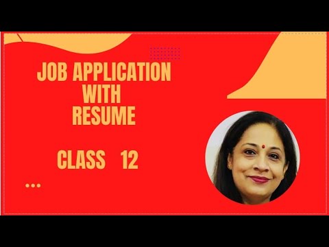 JOB APPLICATION |BIO-DATA |RESUME | CLASS 12 |@vidyawiseofficial ...