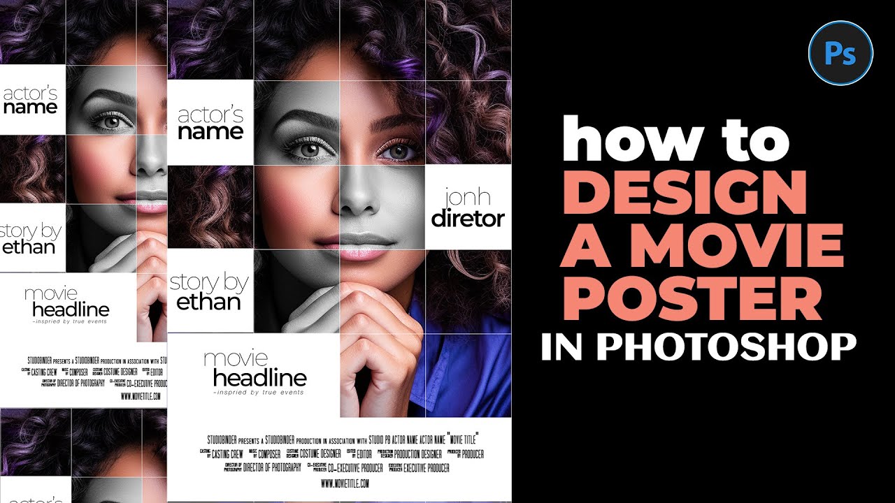 How to create Cinematic Movie Poster Design in Adobe Photoshop - YouTube