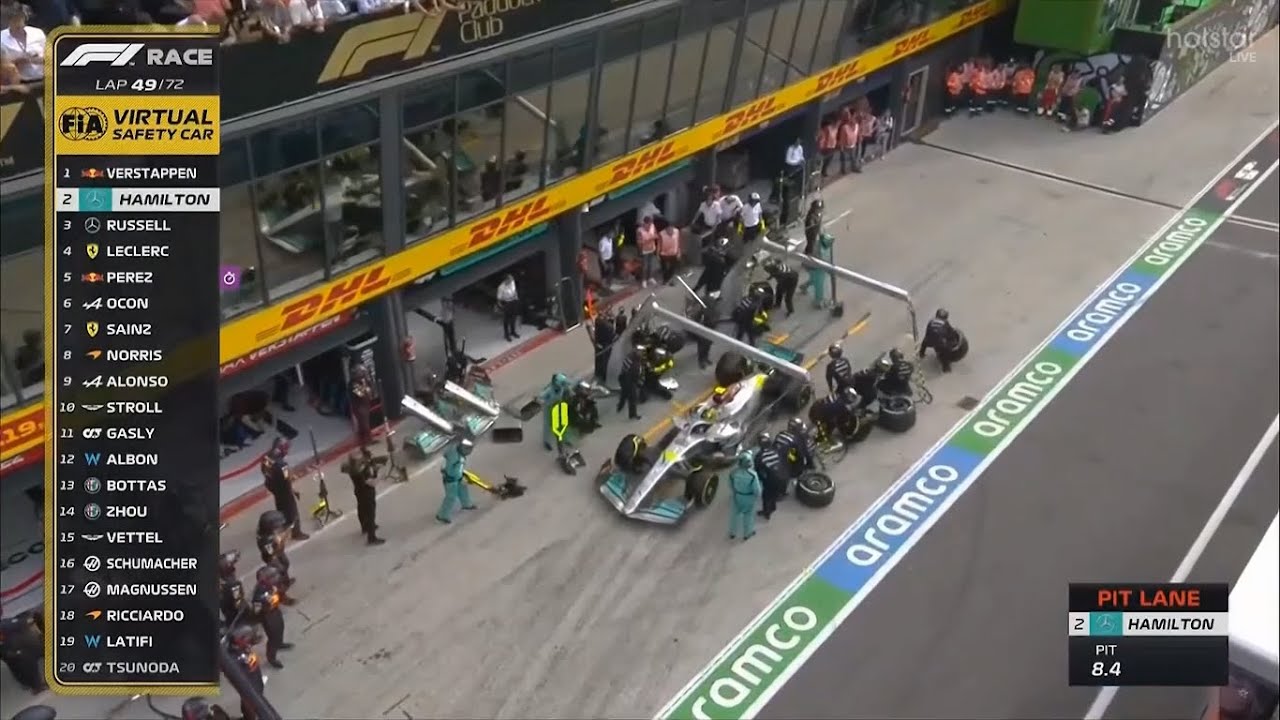 Awesome Mercedes double stack Dutch GP 2022 - YouTube