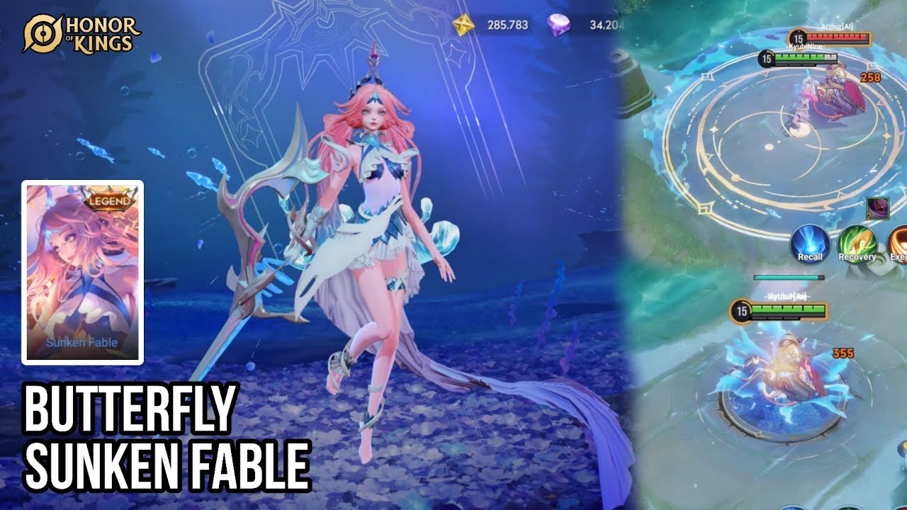 New Skin Butterfly - Sunken Fable | Global Server | Honor Of Kings ...