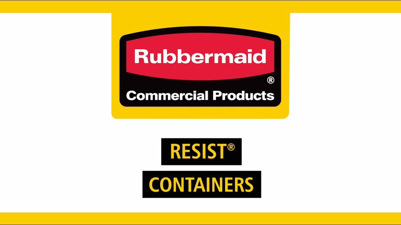 Rubbermaid Commercial Products Resist® Containers - YouTube