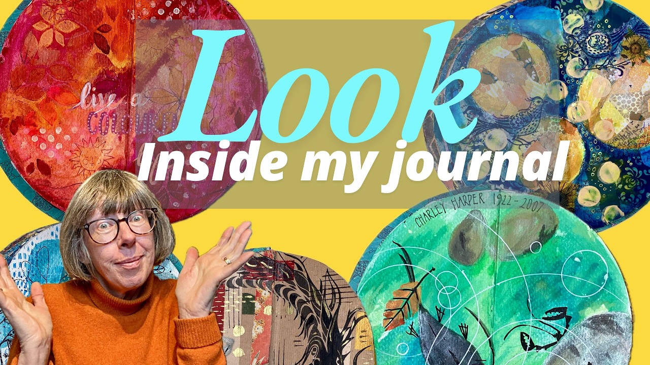 Inspiration - Look through my completed round art journal for ideas ...