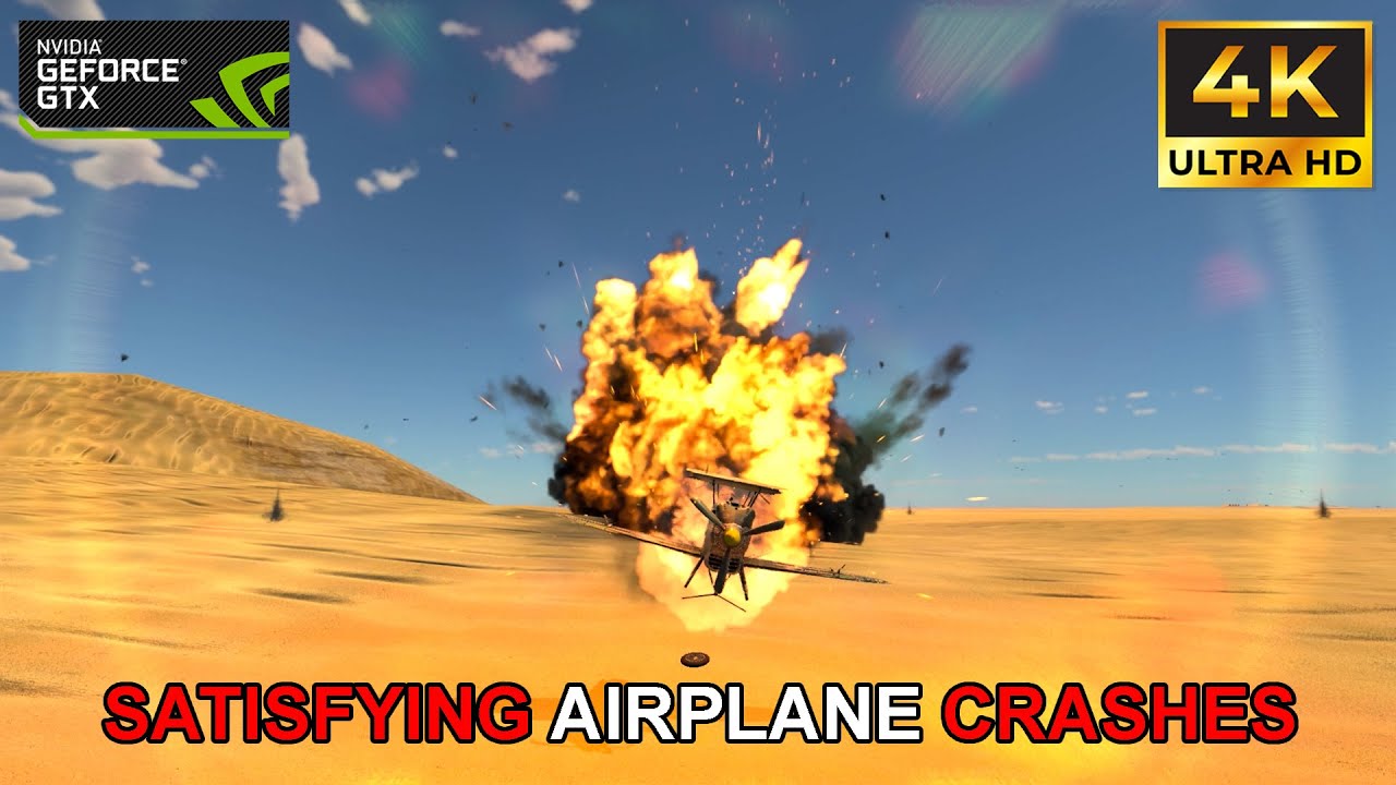 Satisfying Airplane Crashes Realistic Graphics | War Thunder - YouTube