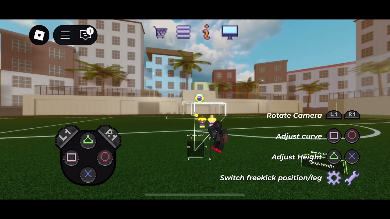 Fun game called free kick simulator - YouTube
