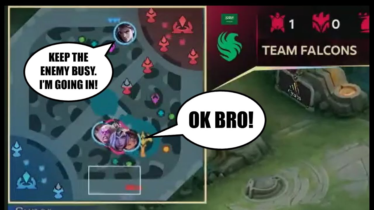 How to do a perfect split push : Team Falcon vs Team SMG - YouTube