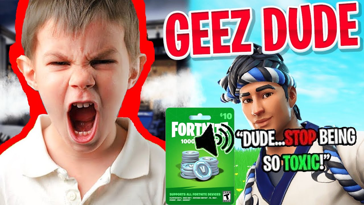 TOXIC Kid In Fortnite Gets DESTROYED In 1v1 (V-BUCKS GIVEAWAY) - YouTube