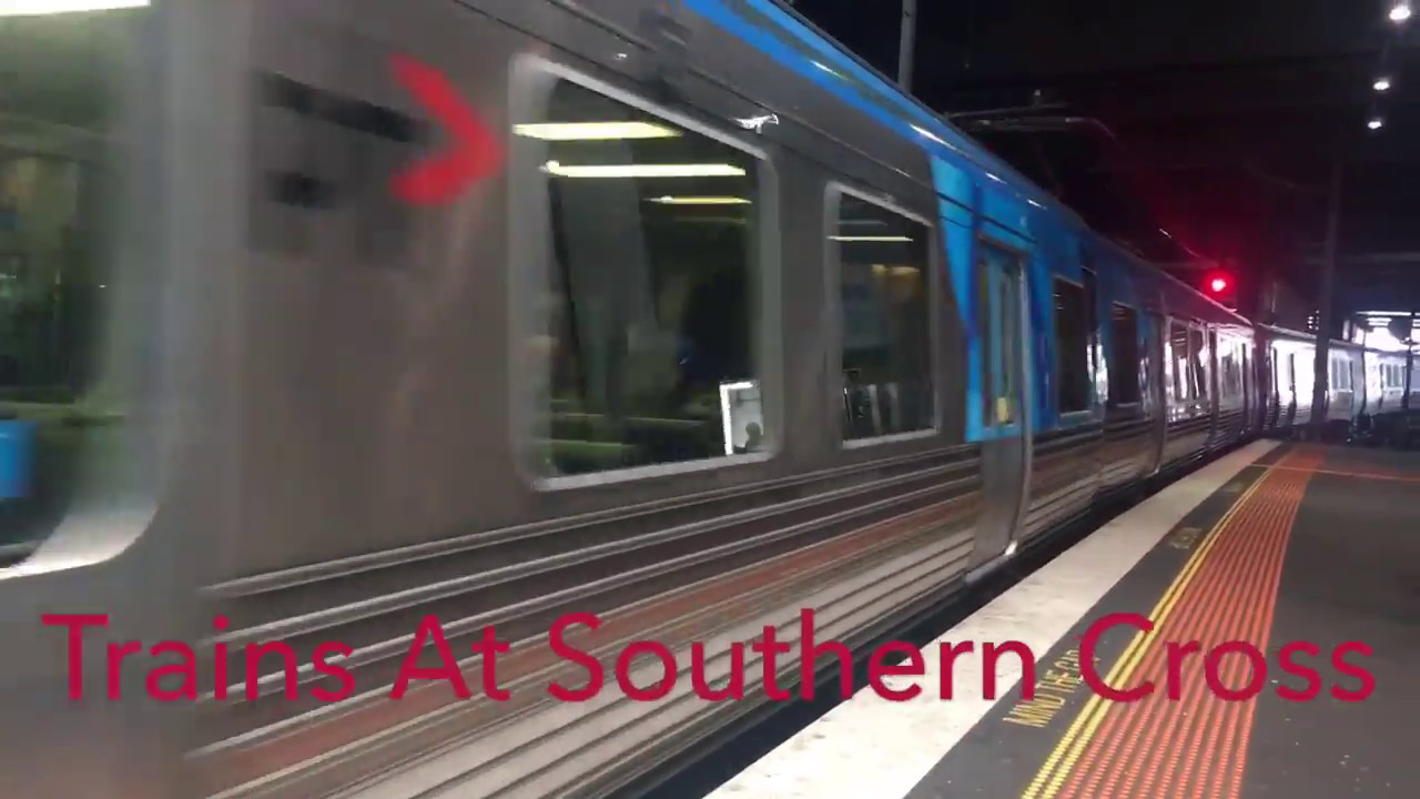 Trains at Southern Cross - Melbourne Transport - YouTube