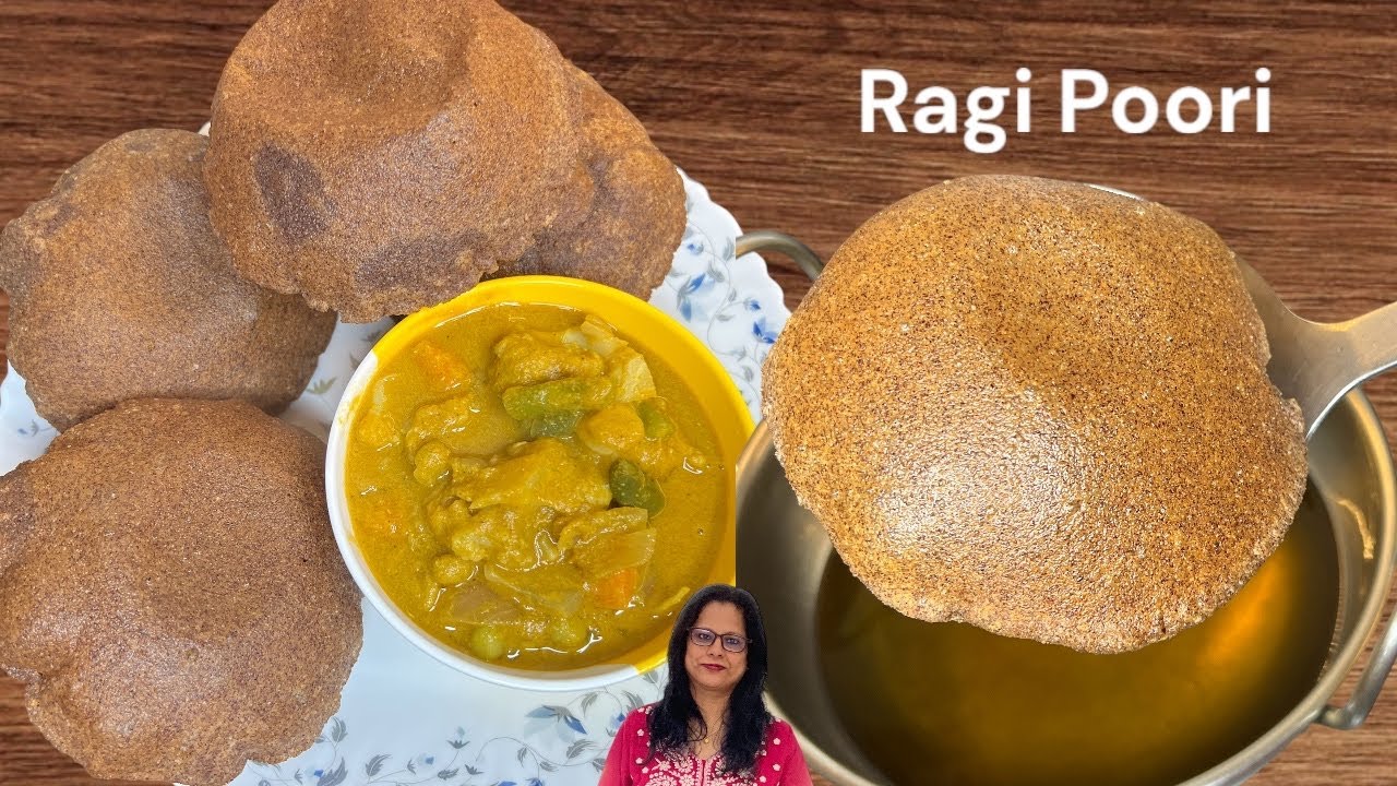 Ragi poori ॥ ಆರೋಗ್ಯಕರವಾದ ರಾಗಿ ಪೂರಿ॥cook and travel with supriya Rajesh ...