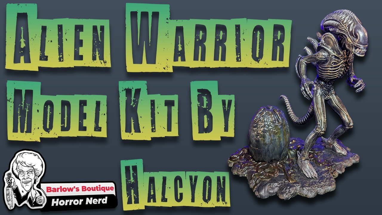 Aliens Halcyon Movie Classics 1991 Alien Warrior w/Base and Egg Model ...