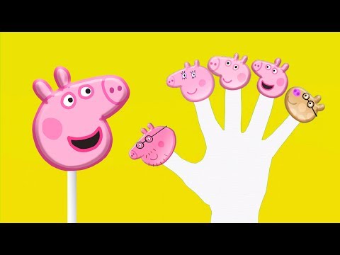 Peppa Pig Lollipop Finger Family | Nursery Rhymes and More Lyrics - YouTube