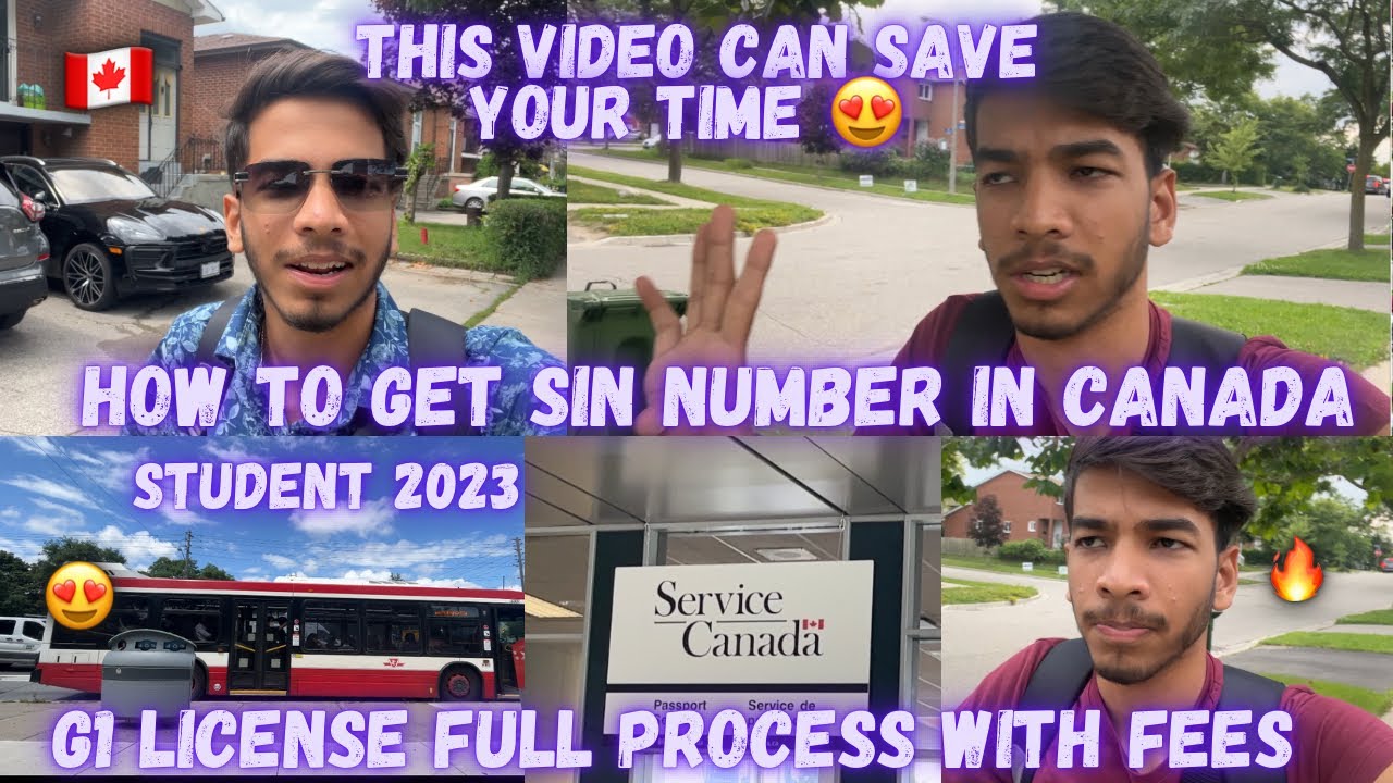 HOW TO GET SIN NUMBER IN CANADA IN 2023 | G1 LICENSE COMPLETE PROCESS🇨🇦 ...