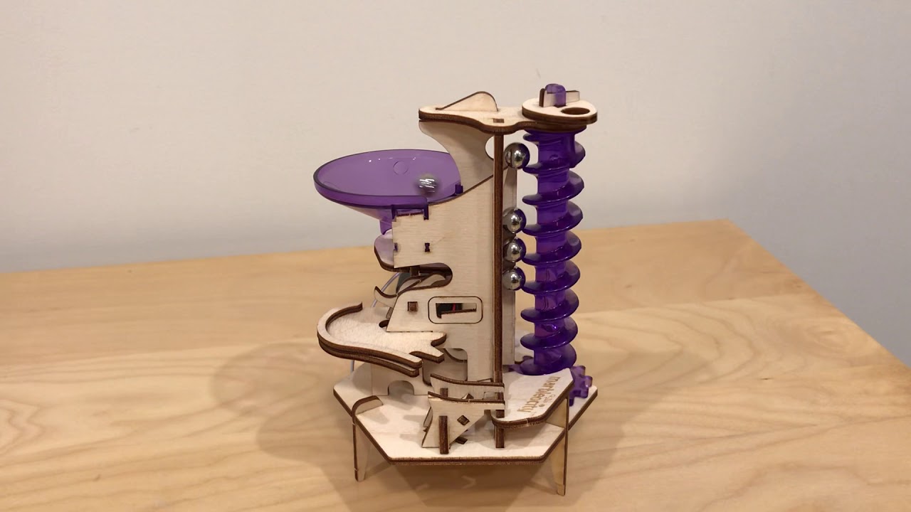 Marbleocity Archimedes Screw Marble Machine in Action - YouTube