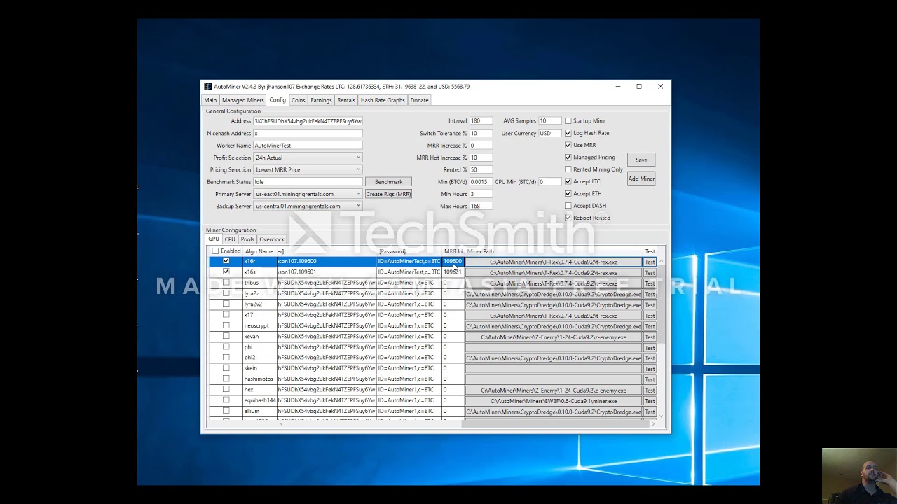 How To Setup AutoMiner - YouTube