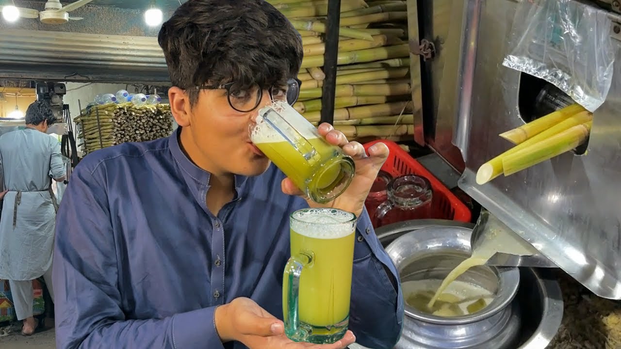 Insane Sugar Cane Factory - Gana Ka juice Ka Fayda | Street Drinks ...