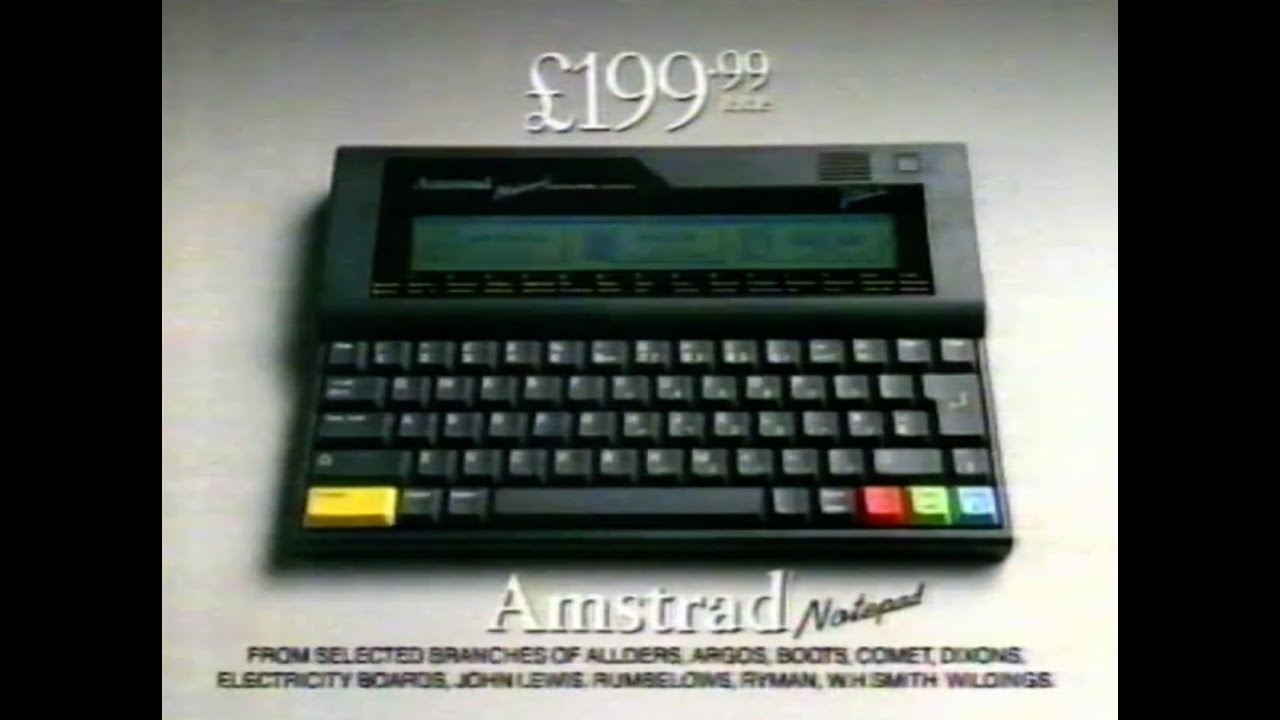 Amstrad Notepad Computer NC100 - portable Z80-based computer | 1992 ...