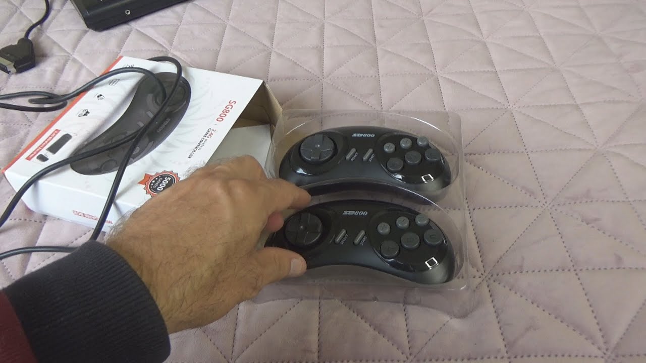 SG800 Game Console Sega Mega Drive Player 2.4G Wireless Controller ...