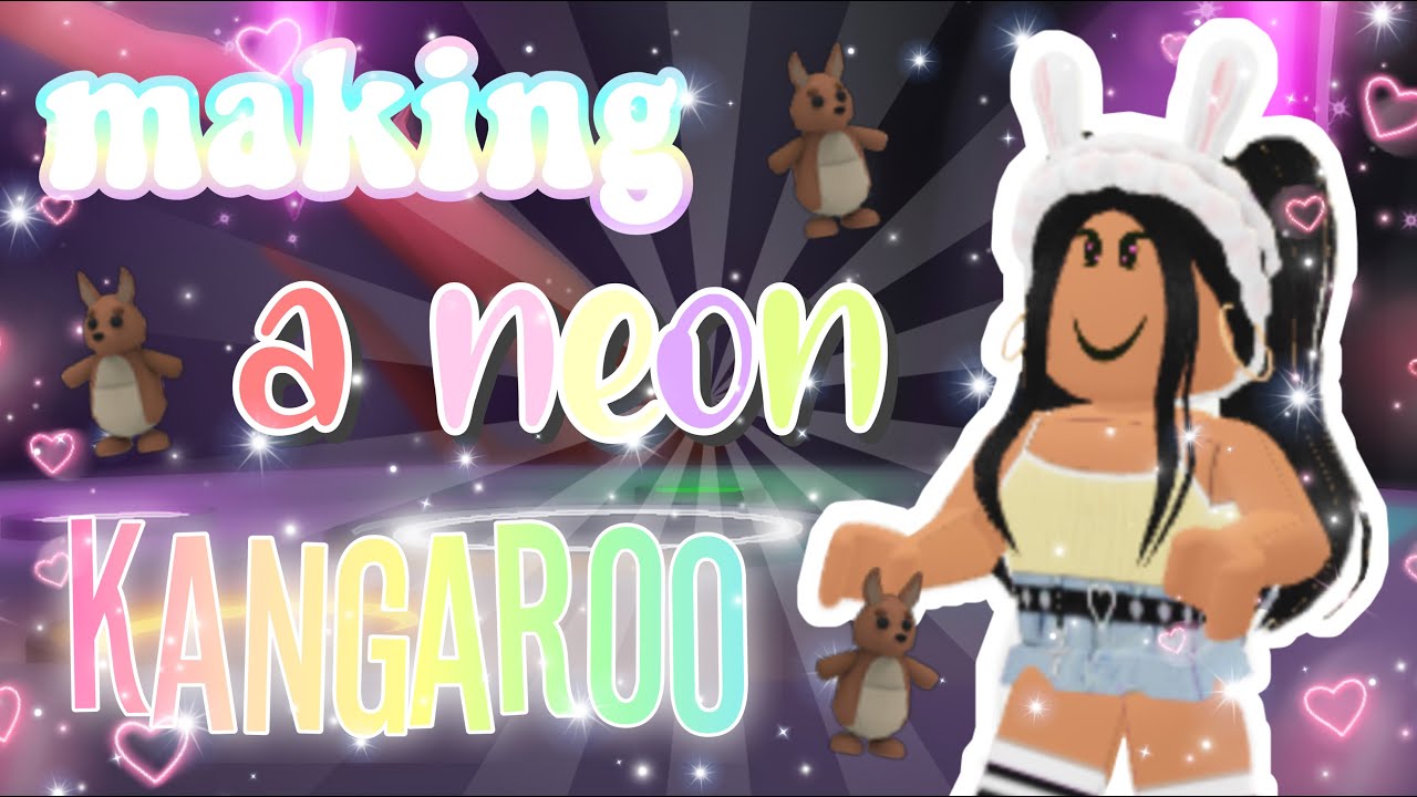 Making A Neon Kangaroo // Neon // Adopt Me! // Roblox - YouTube