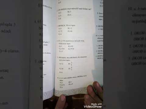 DİM 6 SİNİF RİYAZİYYAT ƏN BÖYUK ORTAQ BOLƏN VƏ ƏN KİCİK ORTAQ BOLÜNƏN