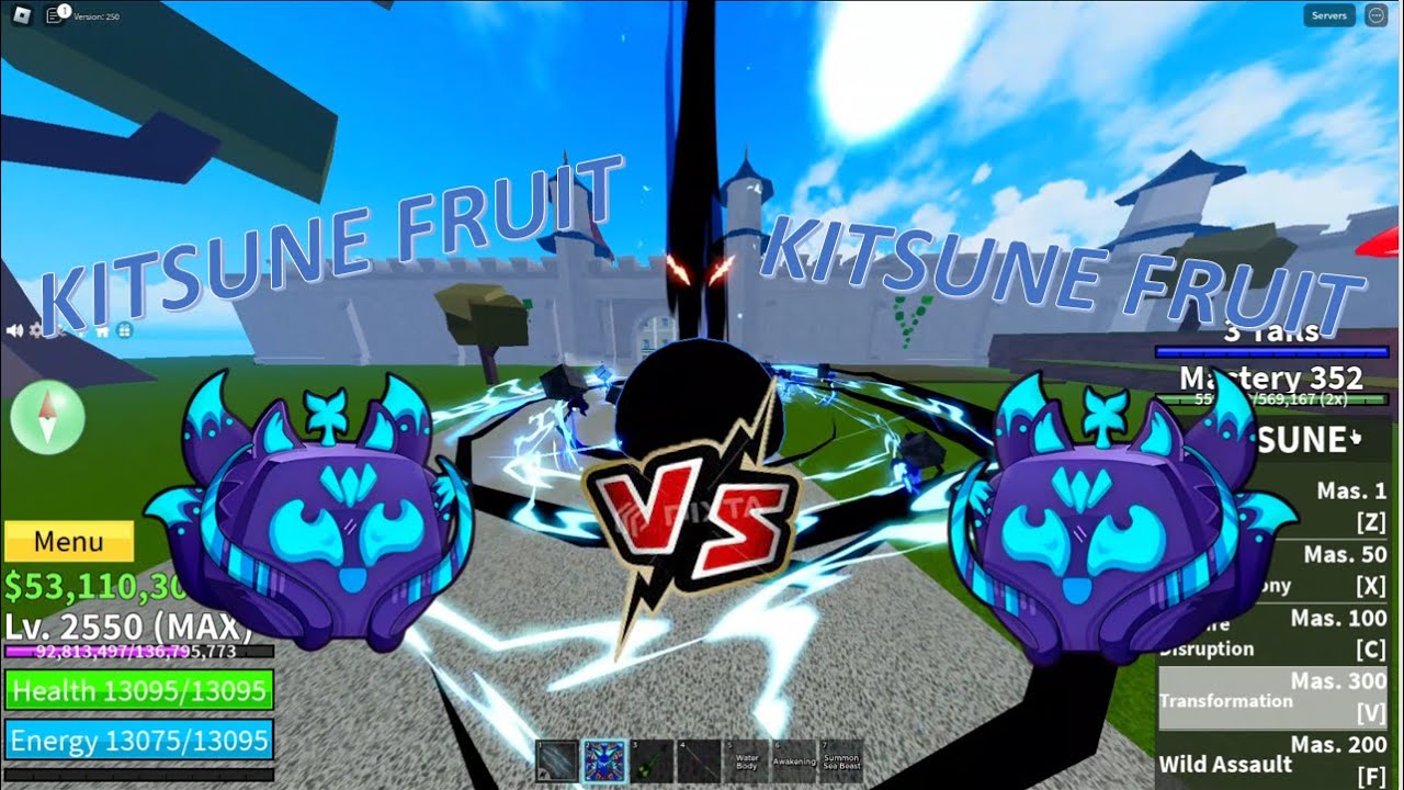 SPAMMER VS SPAMMER! | Kitsune VS Kitsune | Blox Fruits PVP - YouTube
