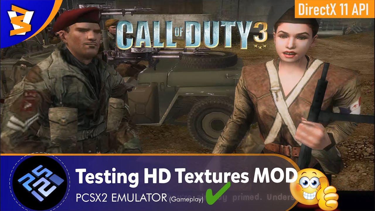 PCSX2 QT-64bit 1.7.3778 - Call of Duty 3 #4 (Dx11/Reshade) - YouTube