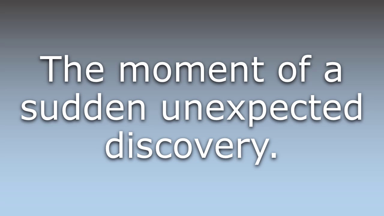 What Does Eureka Moment Mean YouTube What Does Eureka Moment Mean YouTube