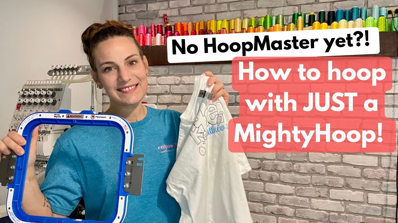 How to Hoop & Stabilize a T-Shirt with Mighty Hoops (No HoopMaster or ...