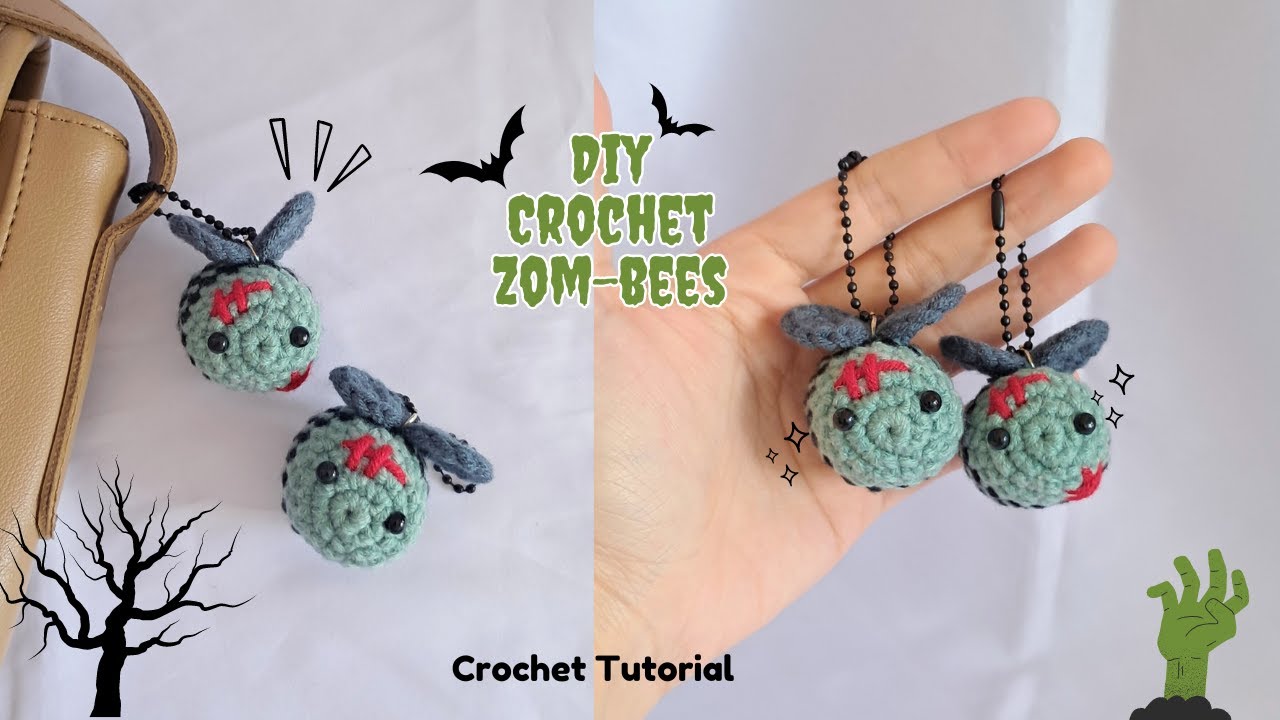 Simple & Easy Crochet for Halloween: Zombees | Zombie Bee Crochet ...