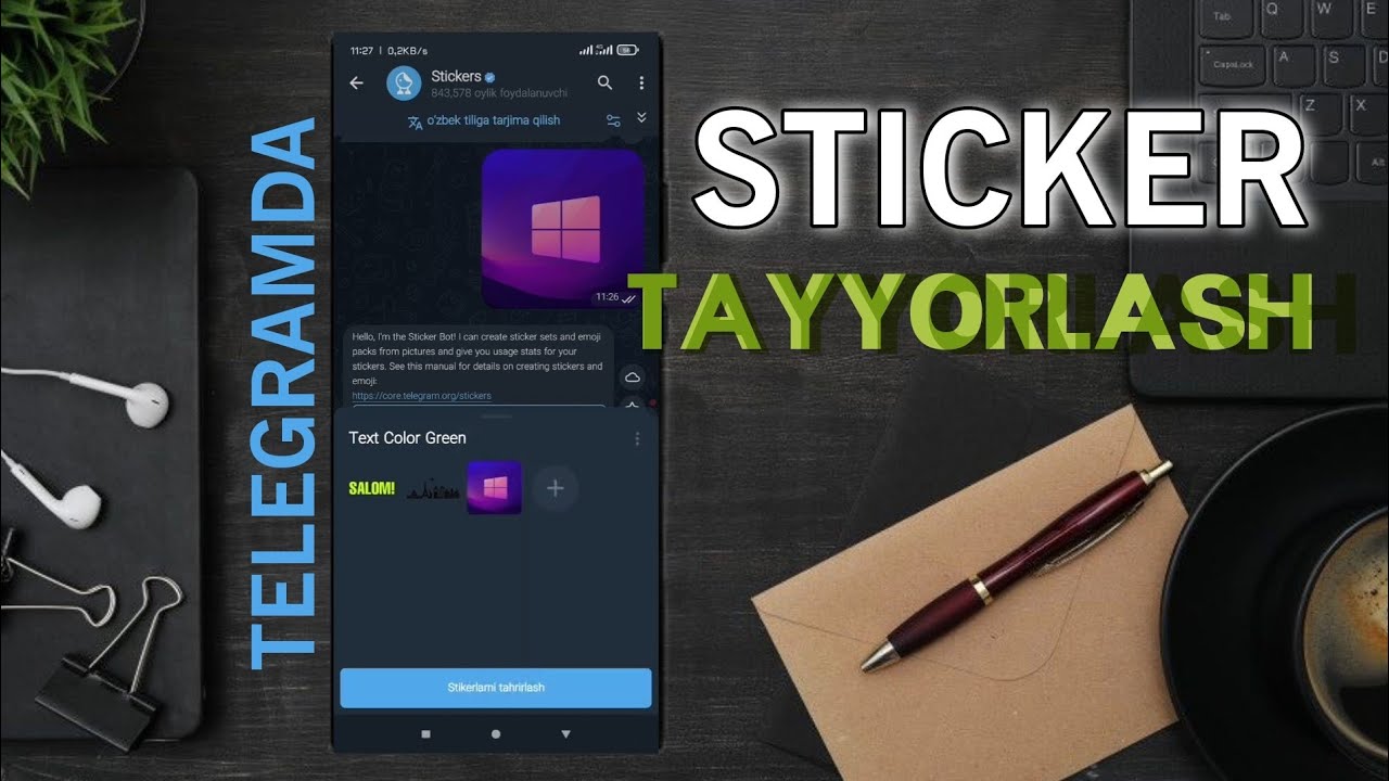 Telegram uchun 🤩 Sticker tayyorlash | Sticker Yasash | #LazDevs # ...