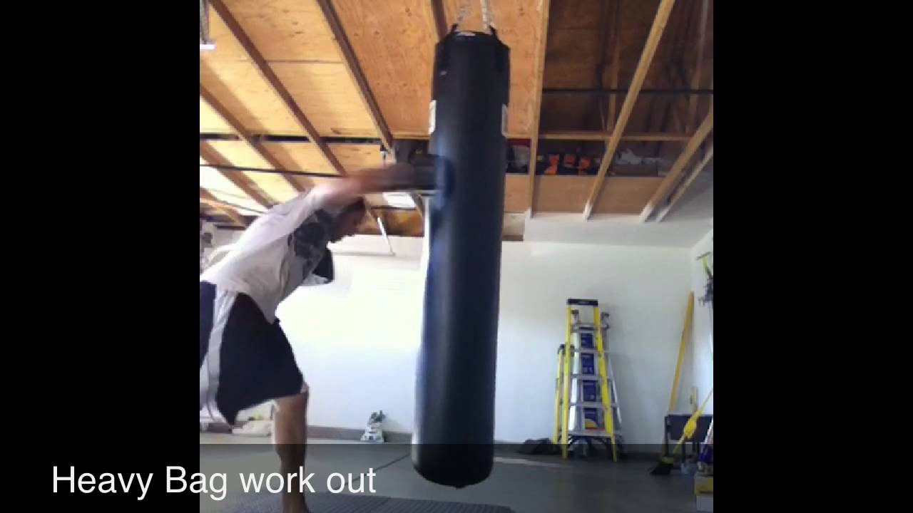 Heavy bag Workout light routine Part 1 - YouTube