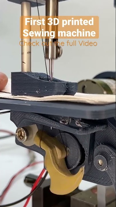 First 3D printed Sewing machine - YouTube