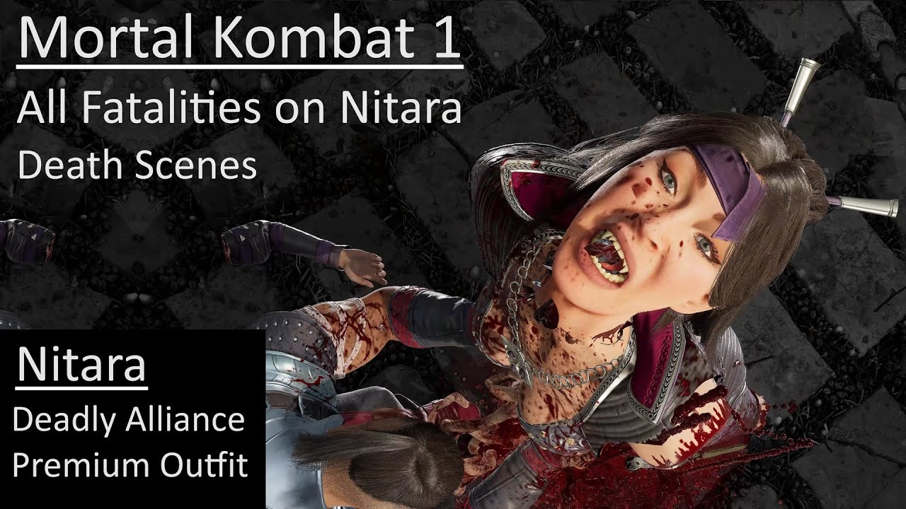 Mortal Kombat 1 - Nitara - Death Scenes - All 65 Fatalities on Nitara ...
