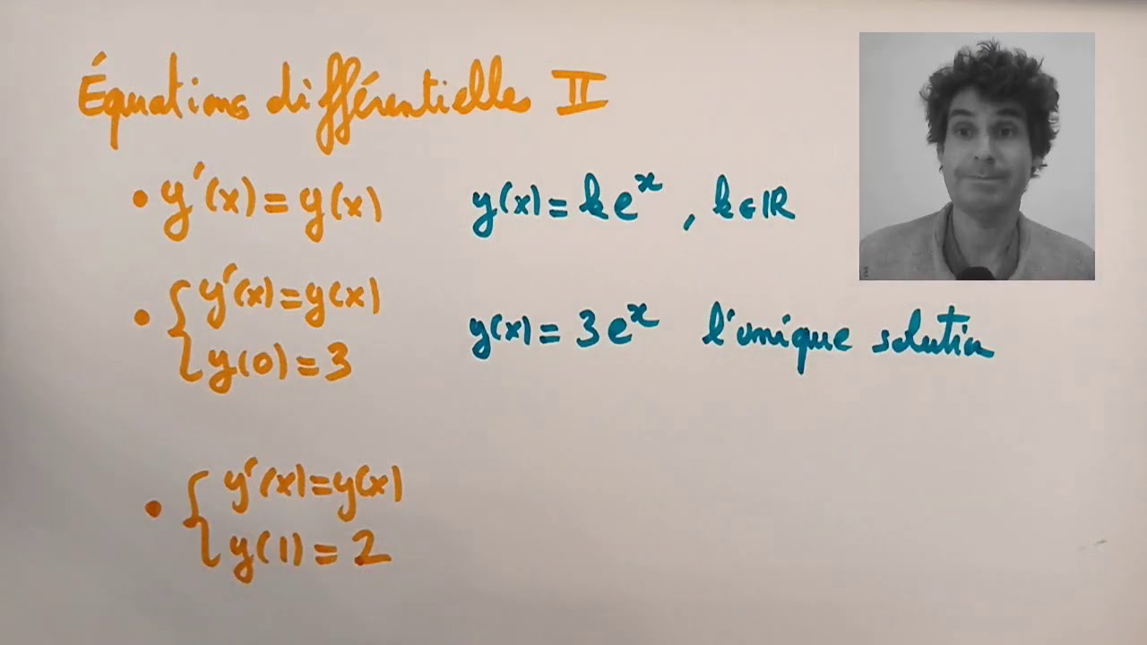 [Math-SVT] Fic 6. Équations différentielles (fin) - YouTube