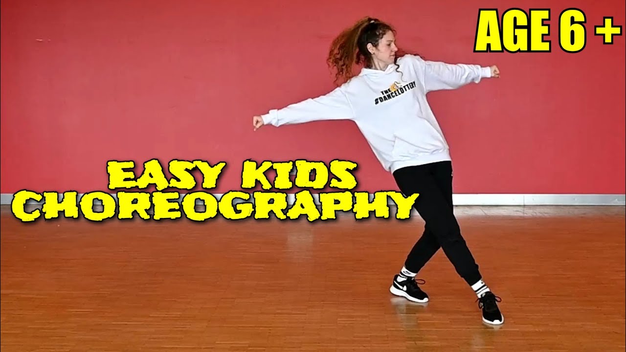 Easy Hip Hop Choreography for KIDS (Age 6 +) - TUTORIAL - YouTube
