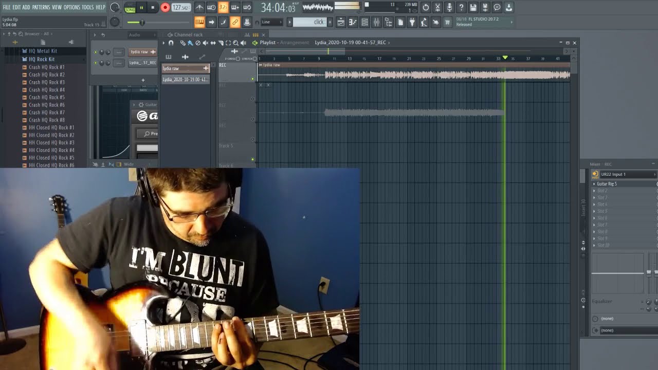 Lydia - Highly Suspect | Guitar Remix/Cover (Recording in FL Studio ...