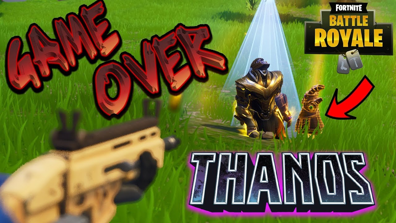 SAYING GOODBYE TO THANOS ON FORTNITE - YouTube
