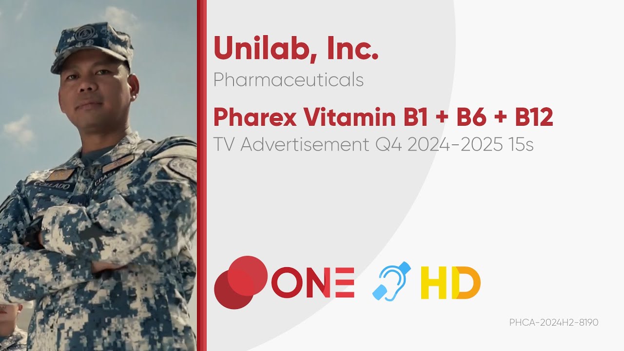 Pharex Vitamin B1 + B6 + B12 TV Ad Q4 2024-2025 15s (Philippines) [CC/HD] - YouTube