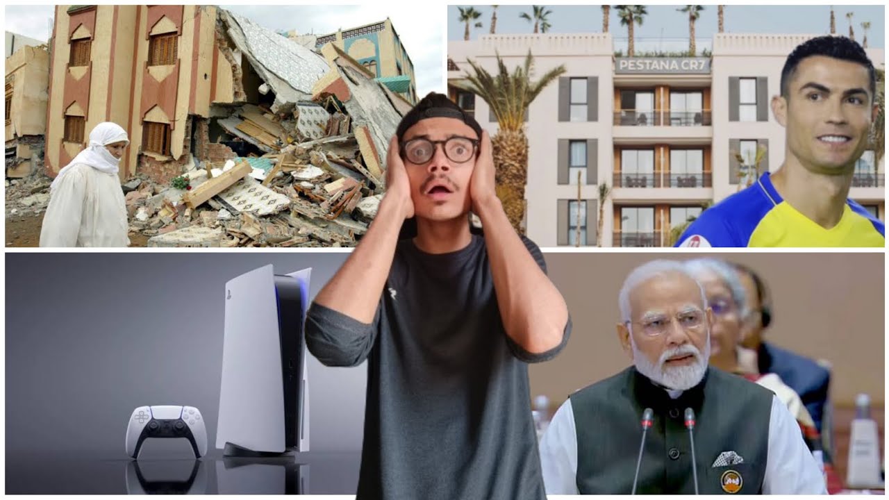 Morocco earthquake cr7 and pm modi and ps5 news - YouTube