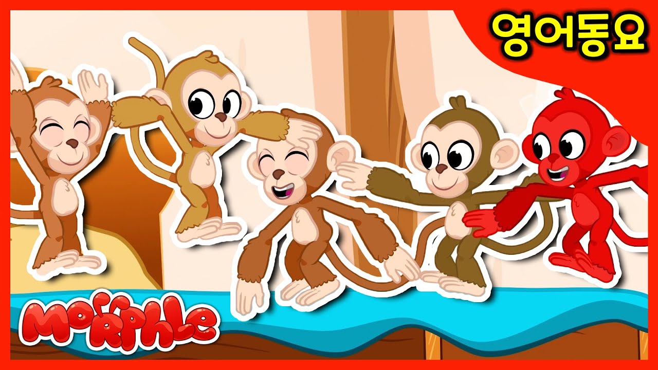 5 Little Monkeys 🙉 | ABC and 123 | Nursery Rhymes | Kids Songs | My ...