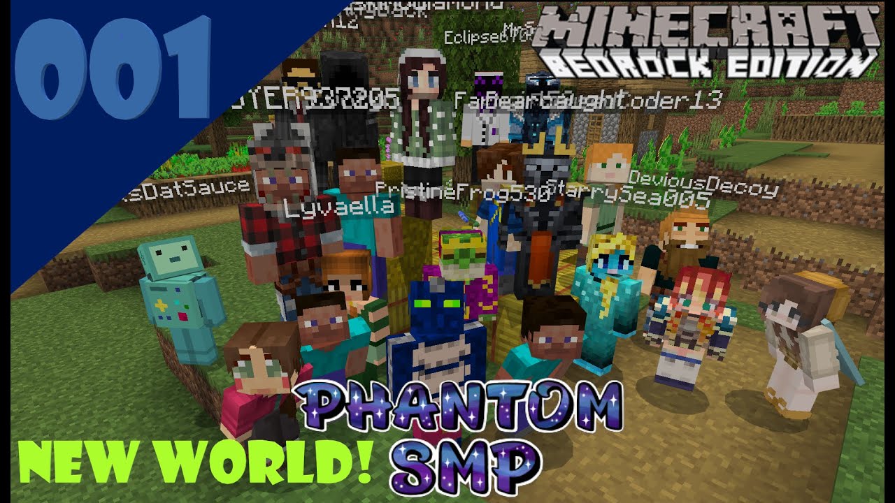 The FIRST days on a NEW WORLD! Phantom SMP episode 001 - YouTube