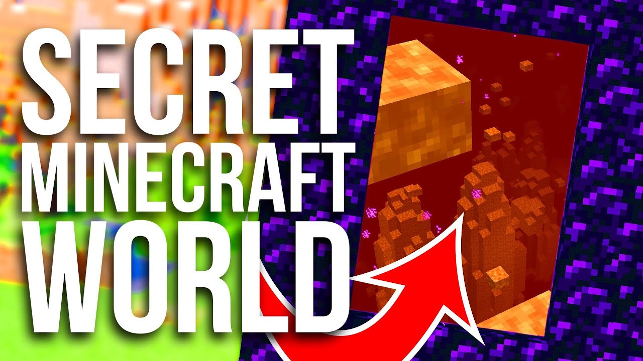 How to Access a SECRET HIDDEN World in Minecraft! - YouTube