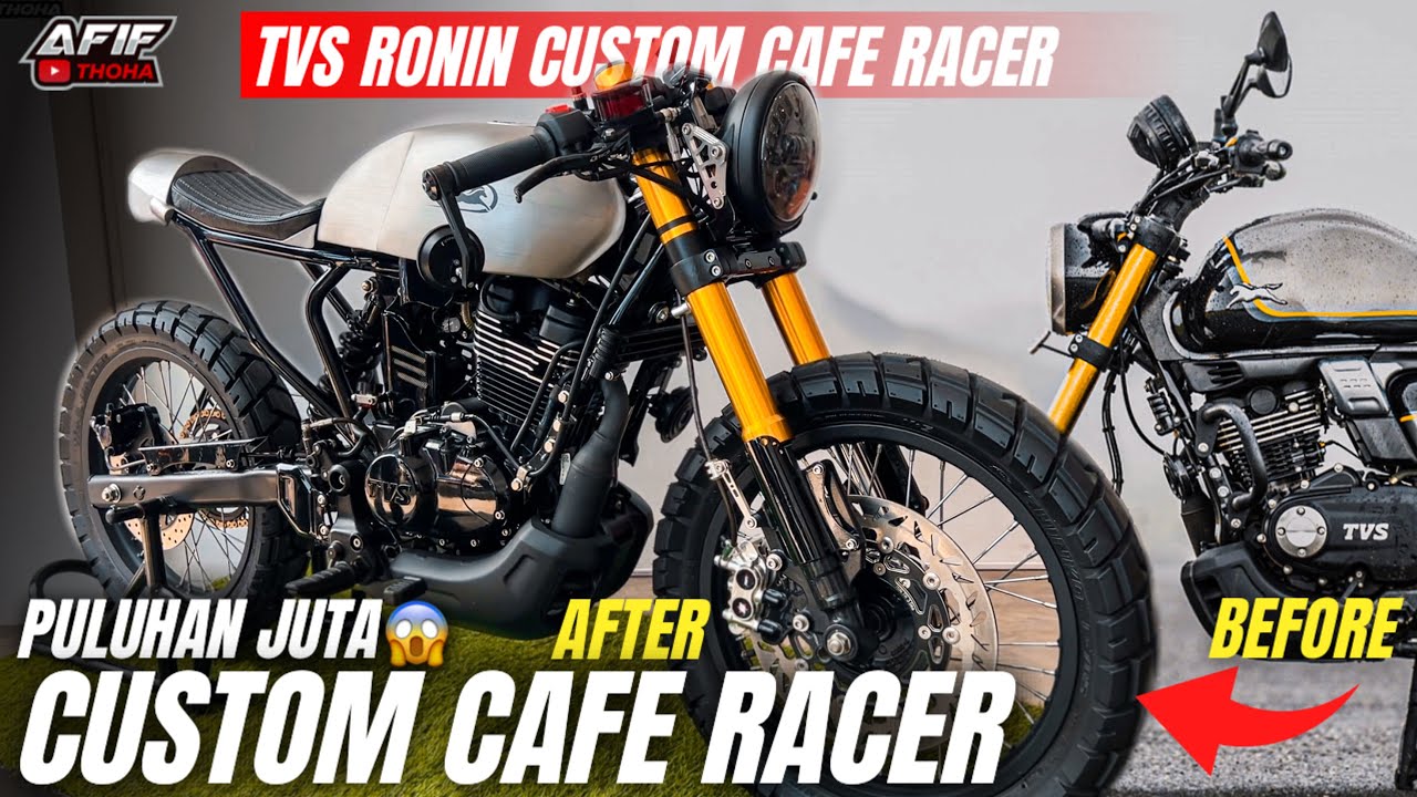 TVS RONIN CUSTOM CAFE RACER DENGAN BUDGET PULUHAN JUTA RUPIAH‼️ INI SIH ...