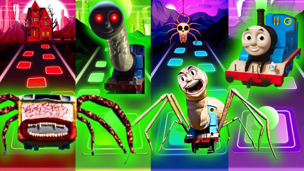 CAR EATER 🆚 EVIL THOMAS TRAIN 🆚 SPIDER THOMAS 🆚 THOMAS TRAIN EXE - YouTube