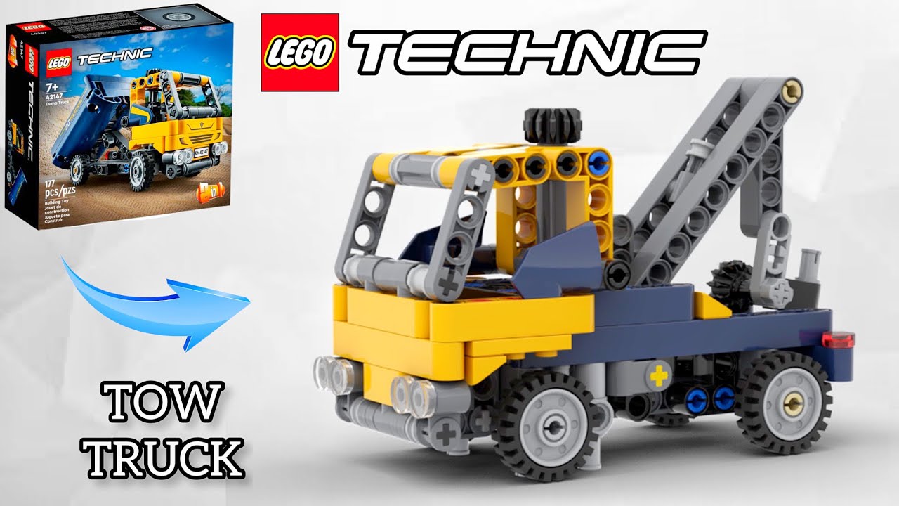 How to build: Lego Technic 42147 | Dump Truck alternate build Tow Truck ...