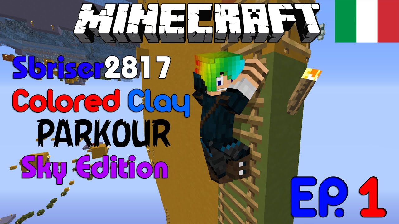 Minecraft Colored Clay PARKOUR #1 - ITA - YouTube