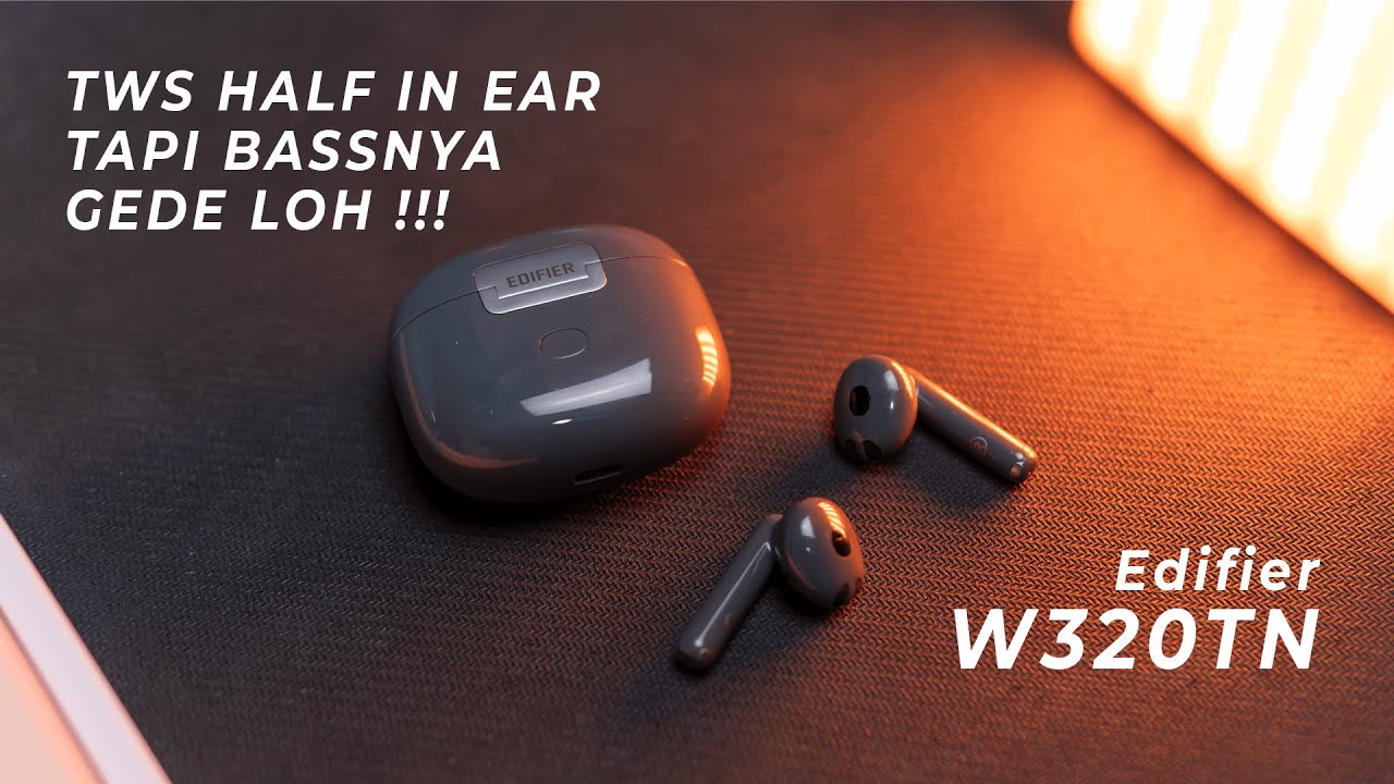 TWS Half In Ear tapi bassnya gede loh !!! (Review Edifier W320TN) (eng ...