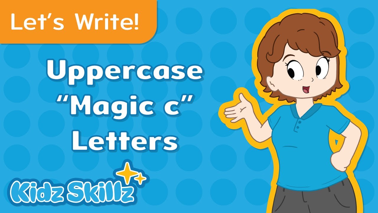Let's Write Uppercase 'Magic C' Letters! - YouTube