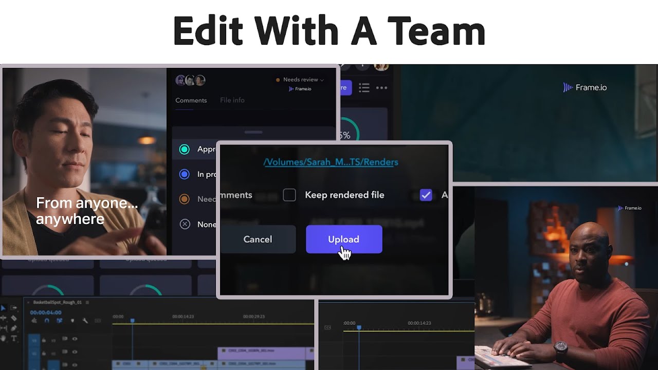 Edit Projects as a Team With Frame.io! | Adobe Tutorial | Adobe Video ...
