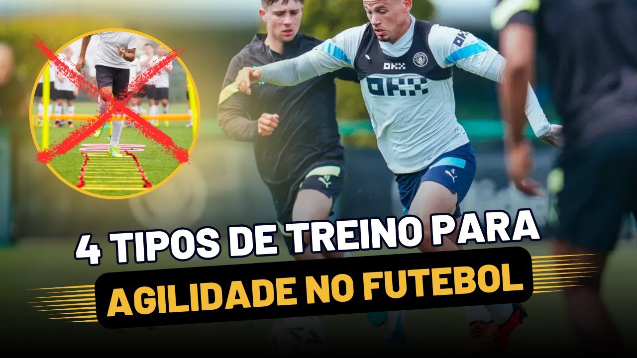 TREINO DE AGILIDADE NO FUTEBOL - YouTube