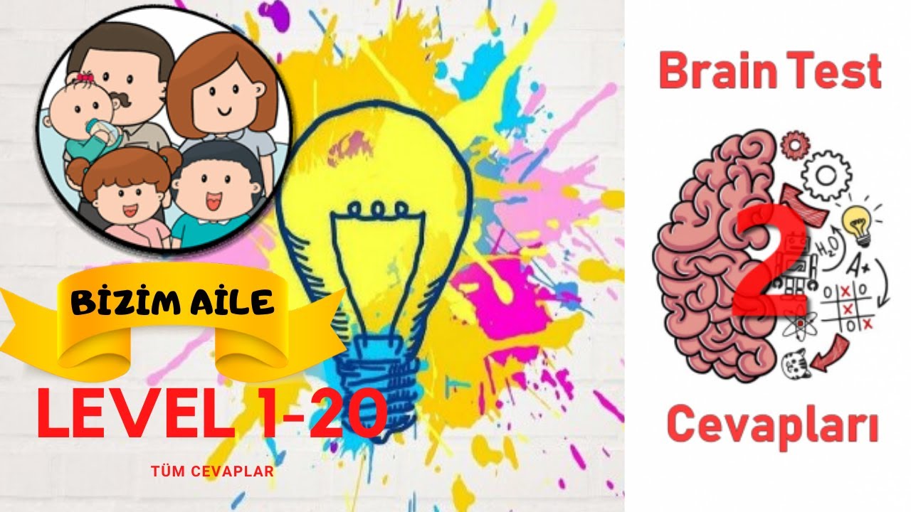 Brain Test 2 - Bizim Aile Level 1-20 - YouTube