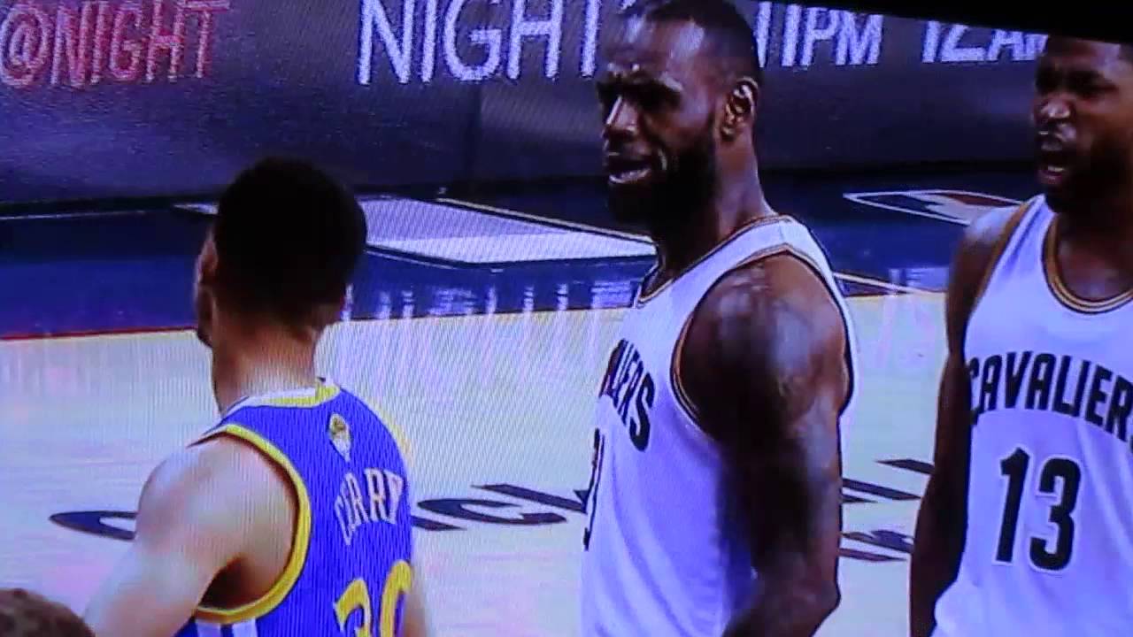 LeBron blocking the 2-time "MVP" Steph Curry FINALS Game 6 - YouTube